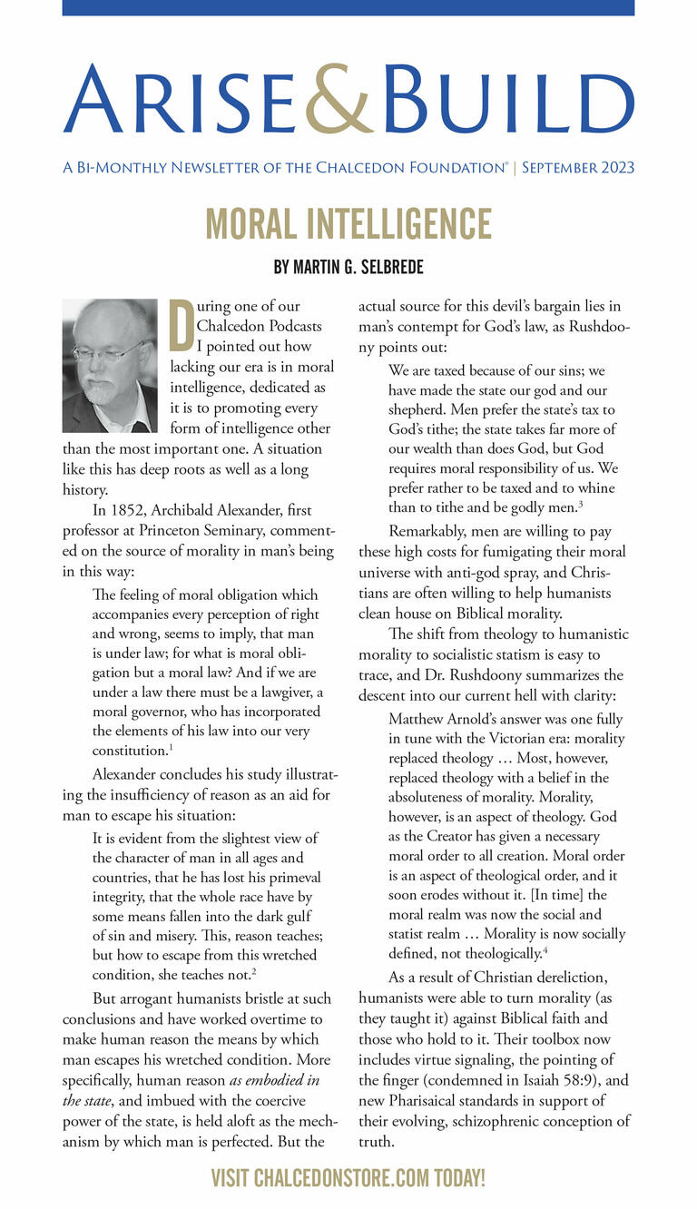 Chalcedon | Moral Intelligence